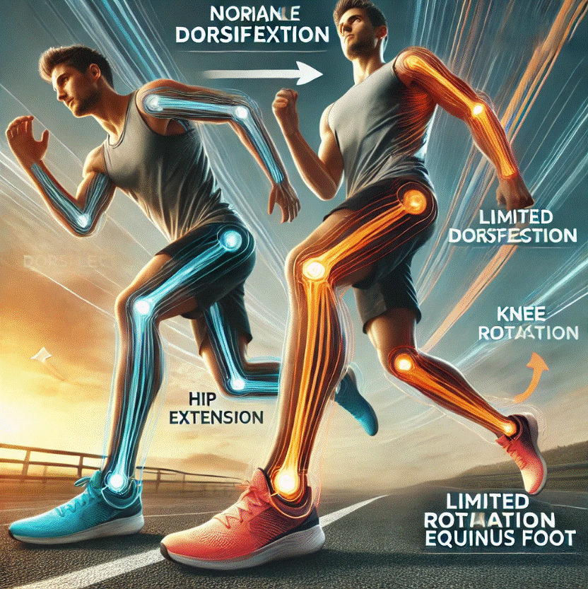 Dorsiflexión del tobillo en running y lesiones comunes