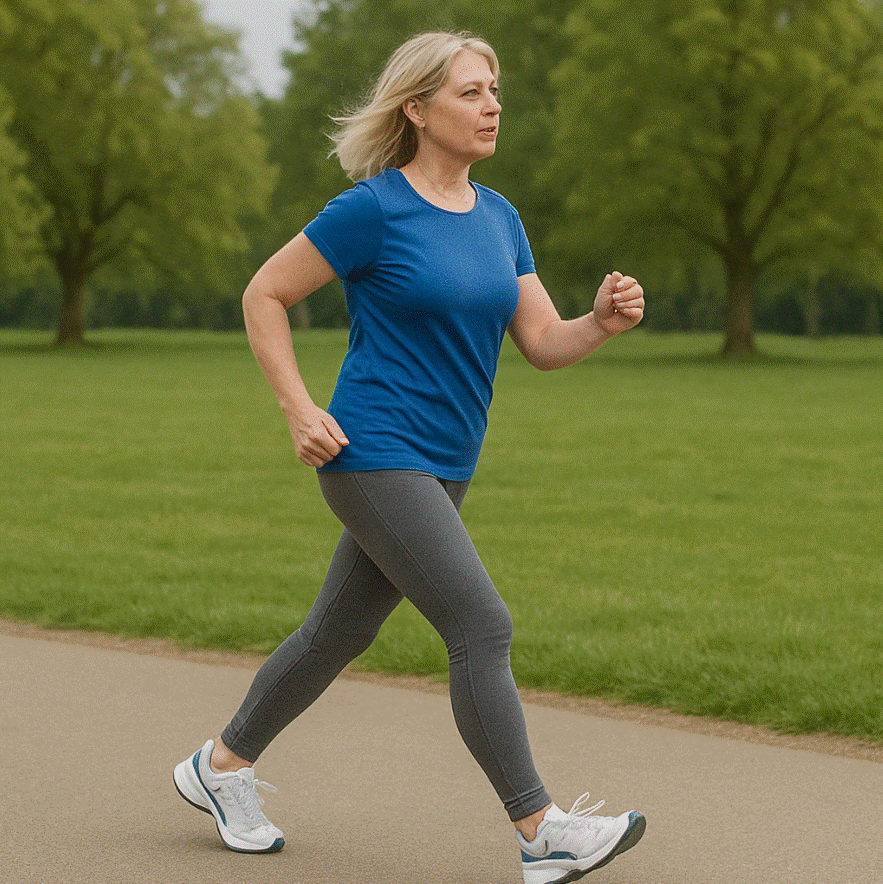 Caminar rápido y VO₂: mejora cardiovascular en mayores