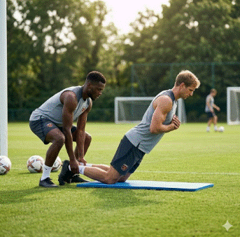 Curl nórdico e isquiotibiales: prevención en fútbol